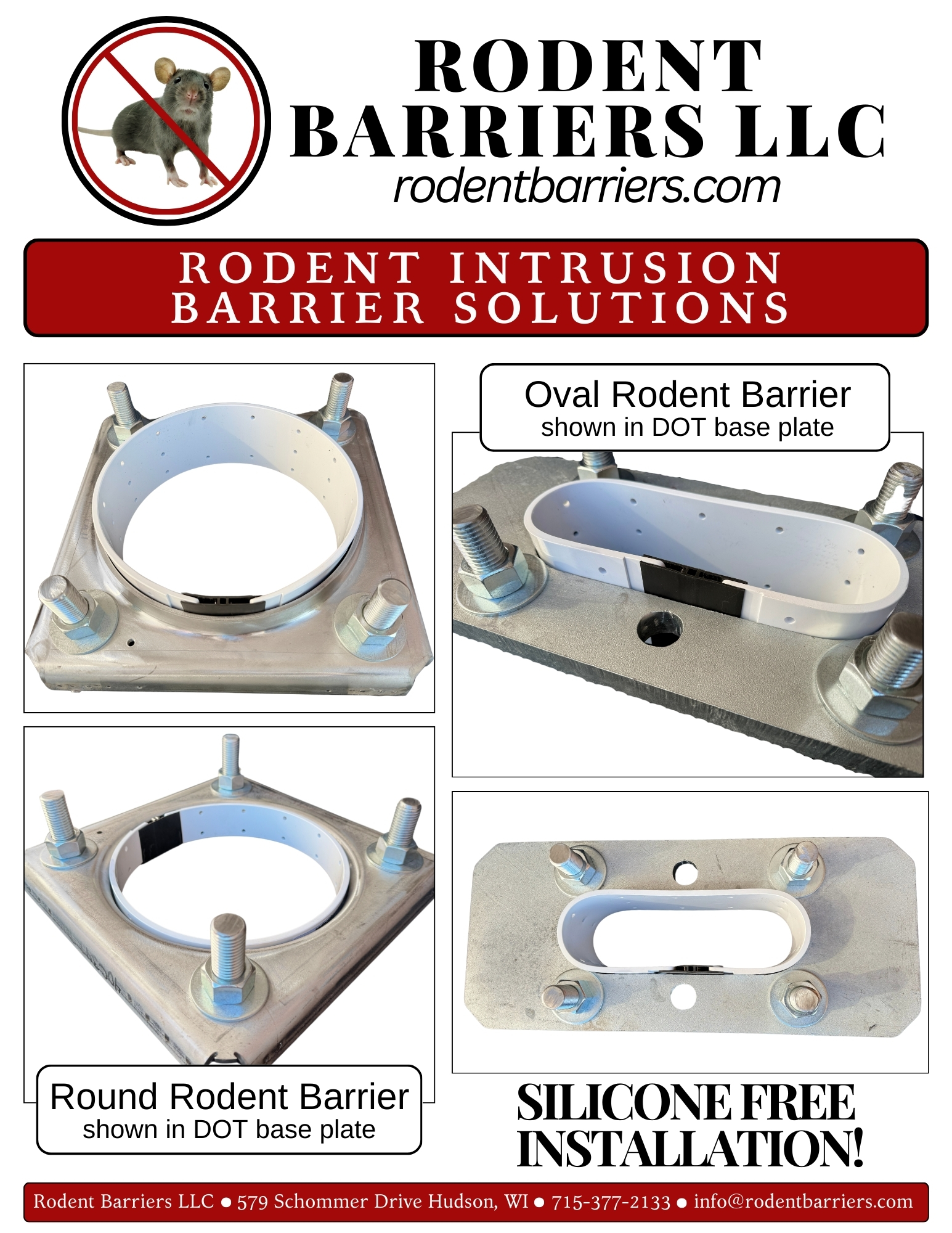 Rodent Intrusion Barrier Full Product Line Up Flyers – Rodent Barriers, LLC